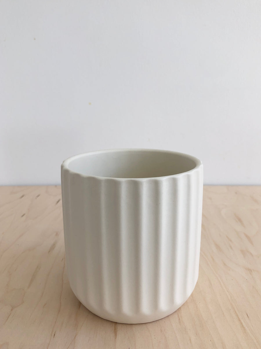 Beam Pot - Off White 4” – Sienna Flora